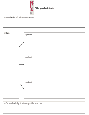 Fillable Online Original Speech Graphic Organizer Fax Email Print ...