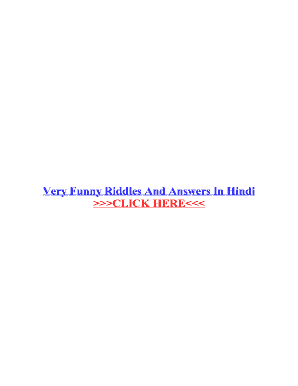 Hindi Funny Riddles With Answers Pdf - Fill Online, Printable, Fillable ...