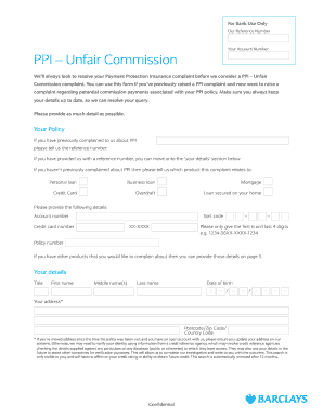 Fillable Online PPI Unfair Commission Fax Email Print - pdfFiller