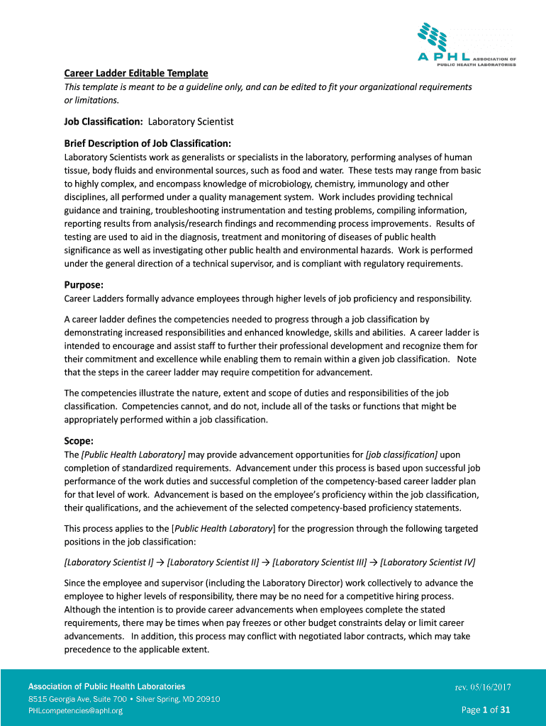 Fillable Online Career Ladder Editable Template Fax Email Print - pdfFiller