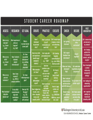 Fillable Online STUDENT CAREER ROADMAP Fax Email Print - pdfFiller