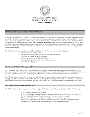 Fillable Online Professional Development Resource Guide Fax Email Print ...