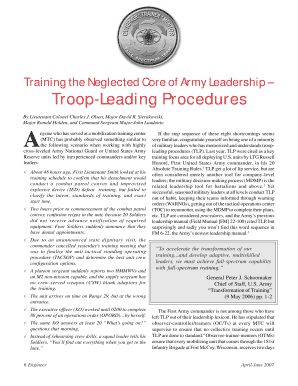 Fillable Online Troop-Leading Procedures - Defense Technical ...