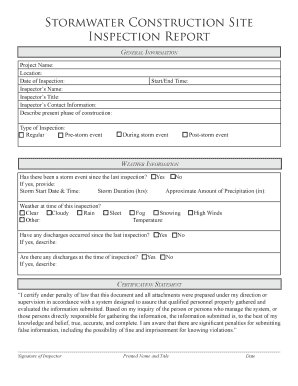 Fillable Online Stormwater Construction Site Fax Email Print - pdfFiller