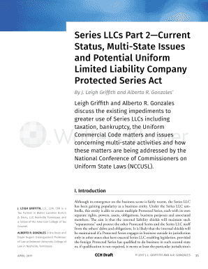 Fillable Online Series LLCs Part 2Current Fax Email Print - pdfFiller