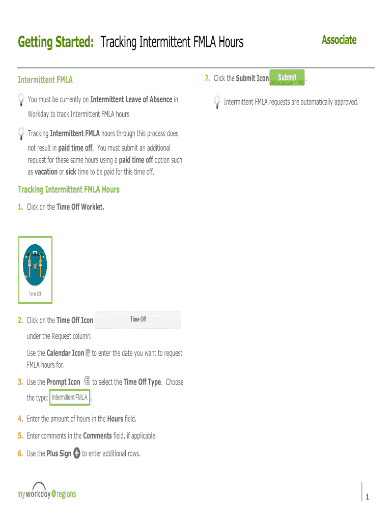 Fillable Online Getting Started: Tracking Intermittent FMLA Hours Fax ...