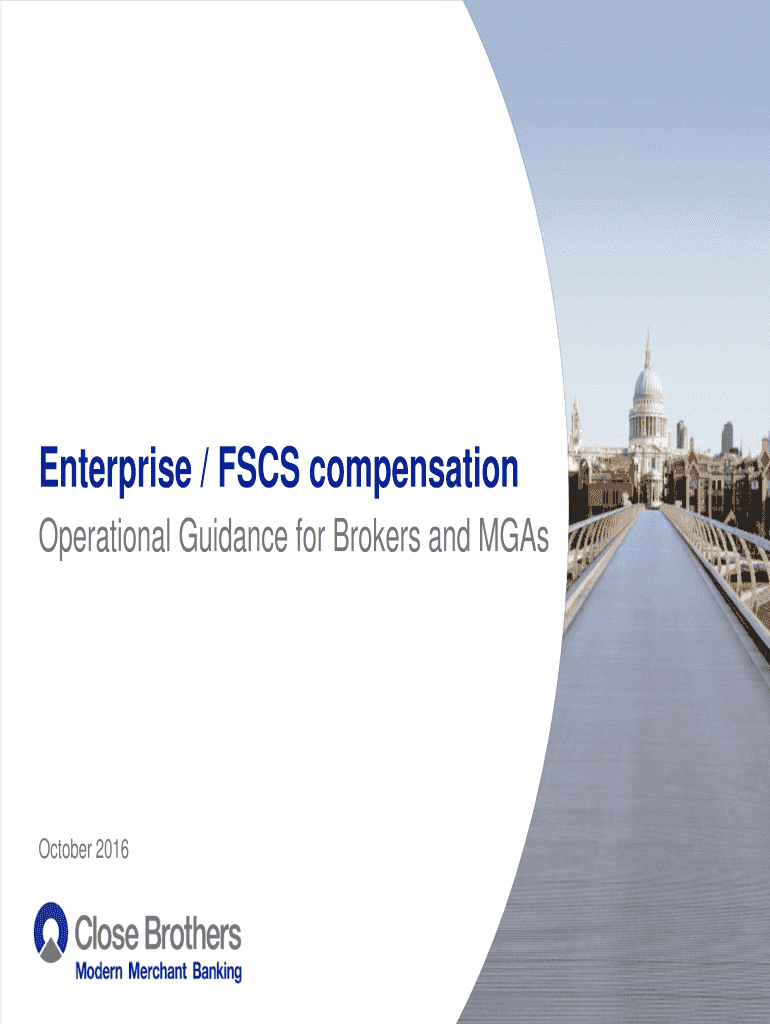 Fillable Online Enterprise / FSCS compensation Fax Email Print - pdfFiller