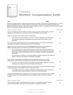 Fillable Online premium audit determines the accurate costs for the ...