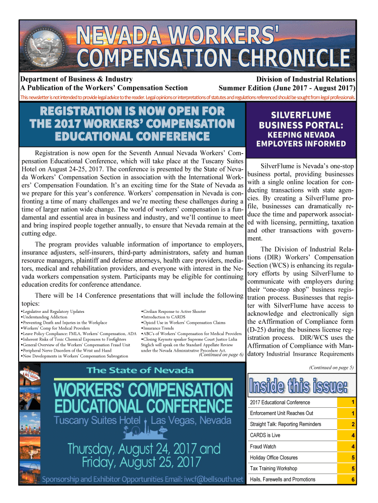 Fillable Online Registration is now open for the Seventh Annual Nevada ...