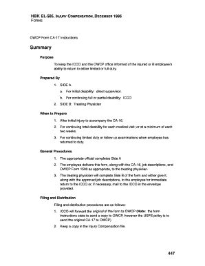 Fillable Online OWCP Form CA-17 Instructions Fax Email Print - pdfFiller