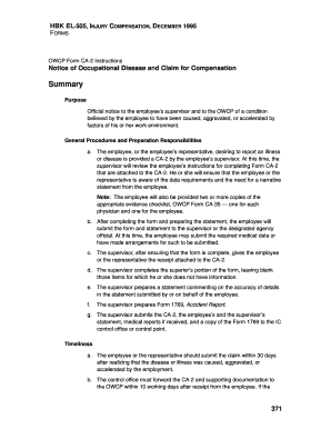 Fillable Online OWCP Form CA-2 Instructions Fax Email Print - pdfFiller