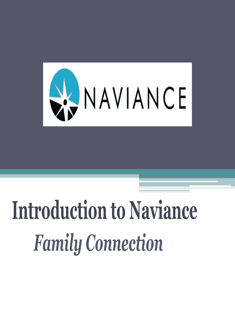 Fillable Online Introduction to Naviance Fax Email Print - pdfFiller