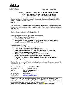 Fillable Online Supervisor Pin #00600 Fax Email Print - pdfFiller