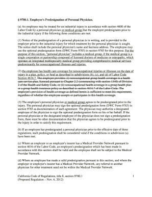 Fillable Online Employee's Predesignation of Personal Physician Fax ...