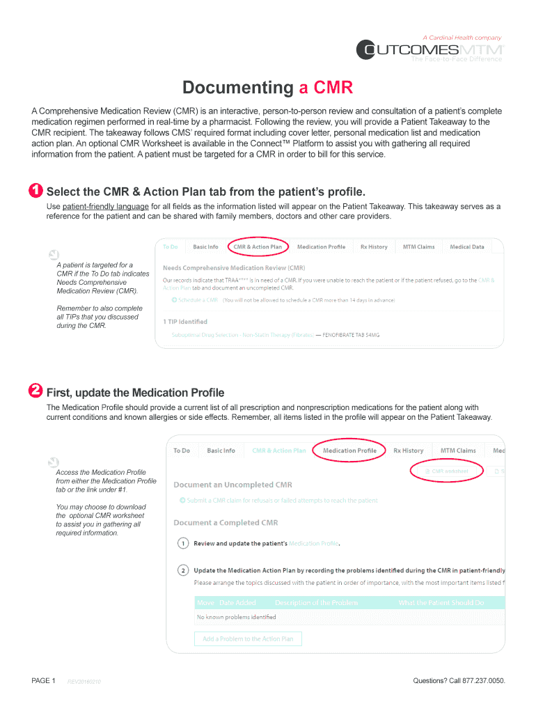 Fillable Online Documenting a CMR Fax Email Print - pdfFiller