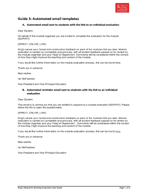 Fillable Online Guide 3: Automated email templates Fax Email Print ...