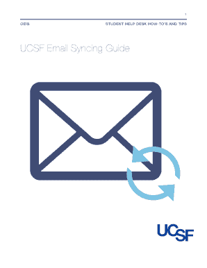 Fillable Online UCSF Email Syncing Guide Fax Email Print - pdfFiller