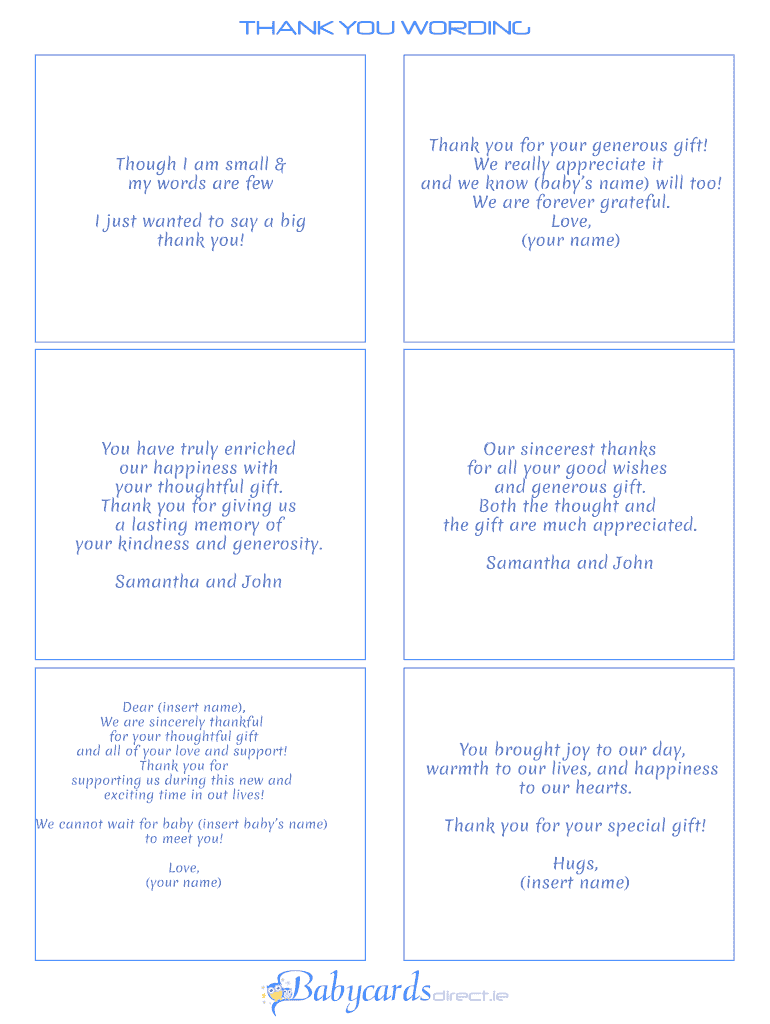 Fillable Online 112 Phrases for Saying Thank You in Any Situation ...