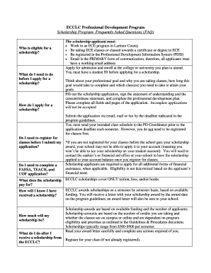 Fillable Online ECCLC Professional Development Program Fax Email Print ...