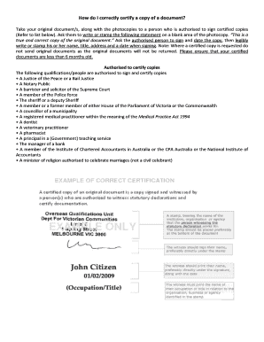 Fillable Online How do I correctly certify a copy of a document Fax ...