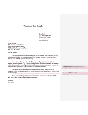 Fillable Online Thank-you Note Sample Fax Email Print - pdfFiller