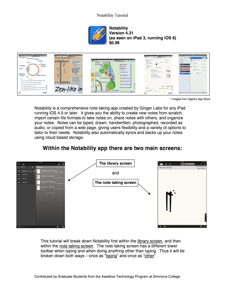 Fillable Online Notability Tutorial Fax Email Print - pdfFiller