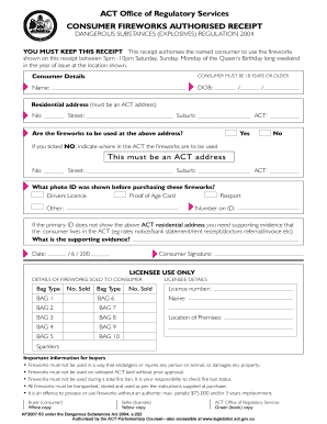 Fillable Online You must keep this receipt This receipt authorises the ...