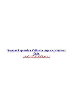 Fillable Online Regular Expression Validator Asp Net Fax Email Print - pdfFiller