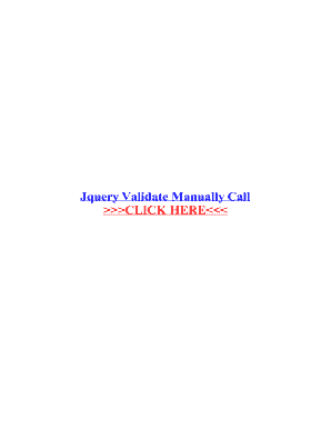 Fillable Online Jquery Validate Manually Call Fax Email Print - pdfFiller