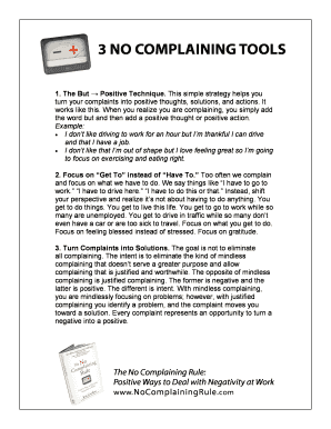 The No Complaining Rule Pdf Download - Fill Online, Printable, Fillable ...