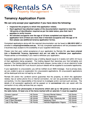 Fillable Online Tenancy application form - NSW Civil and Administrative ...