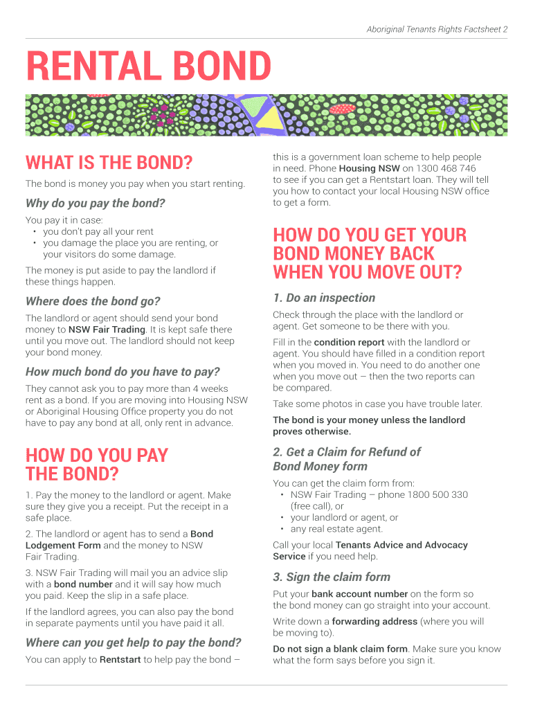 Fillable Online Aboriginal Tenants Rights Factsheet 2 Fax Email Print ...