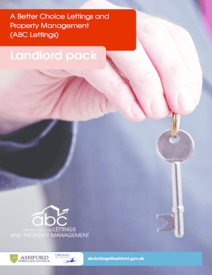 Fillable Online A Better Choice Lettings and Fax Email Print - pdfFiller