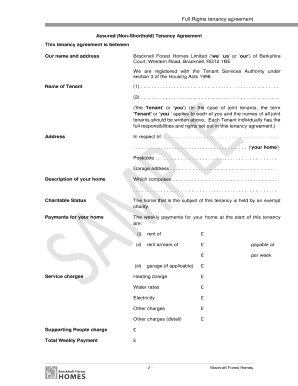 Fillable Online Full Rights tenancy agreement Fax Email Print - pdfFiller