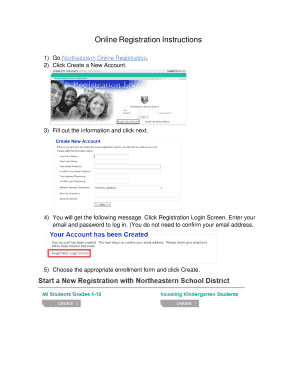Fillable Online 1) Go Northeastern Online Registration Fax Email Print ...