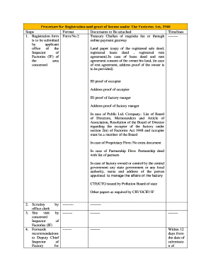 Fillable Online Procedure for Registration and grant of license under ...