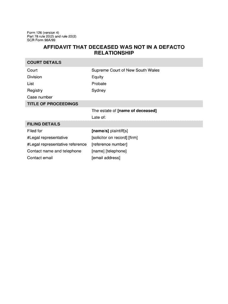 Fillable Online Form 126 (version 4) Fax Email Print - pdfFiller