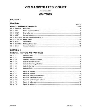 Fillable Online VIC MAGISTRATES' COURT Fax Email Print - pdfFiller