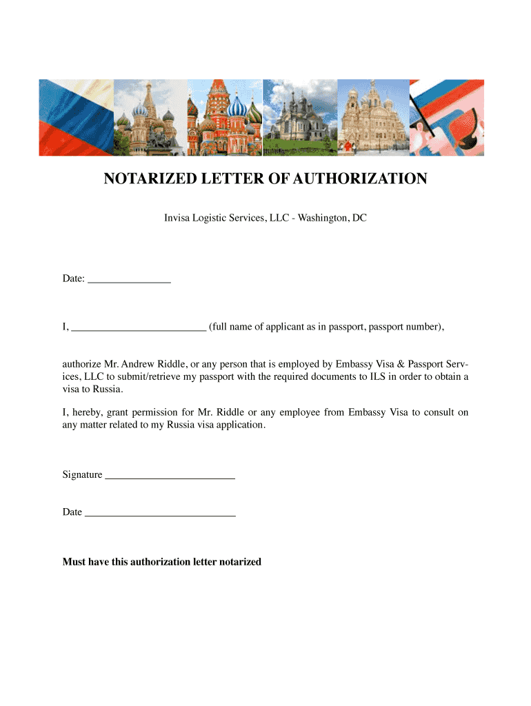 Fillable Online NOTARIZED LETTER OF AUTHORIZATION Fax Email Print ...