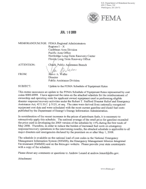 Fillable Online FEMA's Schedule of Equipment Rates Fax Email Print ...