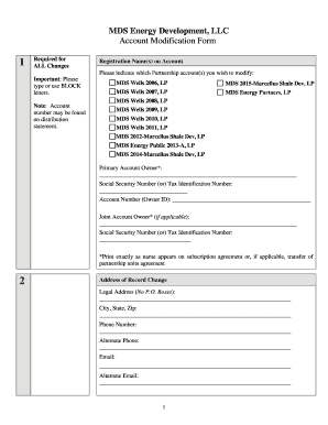 Fillable Online MDS Energy Development, LLC Fax Email Print - pdfFiller