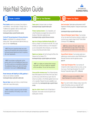 Fillable Online Hair/Nail Salon Guide Fax Email Print - pdfFiller