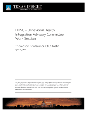 Fillable Online HHSC Behavioral Health Fax Email Print - pdfFiller