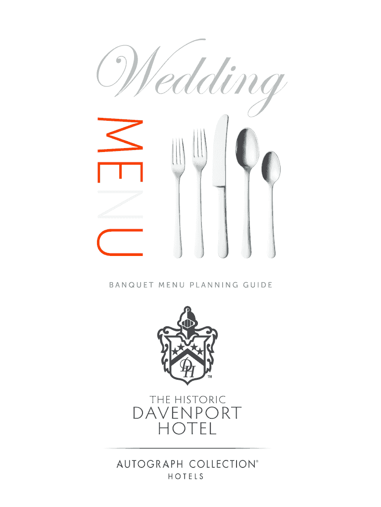 Fillable Online BANQUET MENU PLANNING GUIDE Fax Email Print - pdfFiller