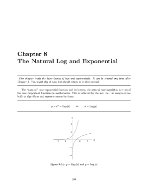 Fillable Online The Natural Log and Exponential Fax Email Print - pdfFiller