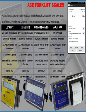 Ace Ultimate Forklift Scales Calibration - Fill Online, Printable ...