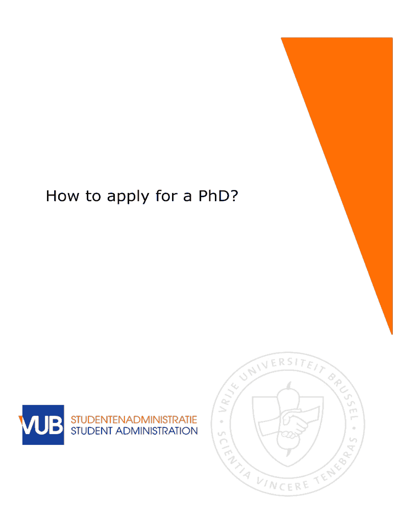 Fillable Online How to apply for a PhD Fax Email Print - pdfFiller