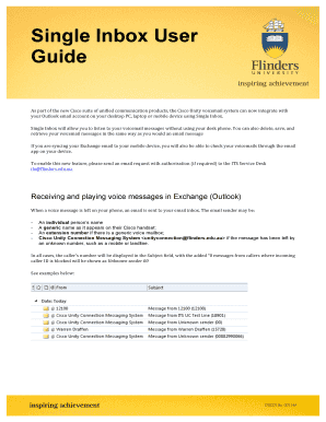Fillable Online Single Inbox User Fax Email Print - pdfFiller