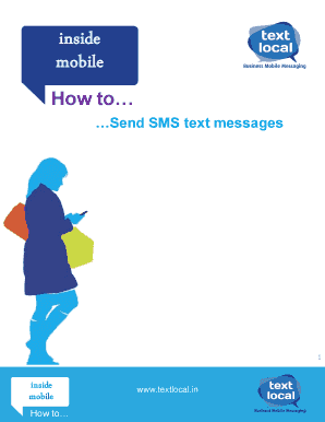 Fillable Online An Introduction to sending SMS Fax Email Print - pdfFiller