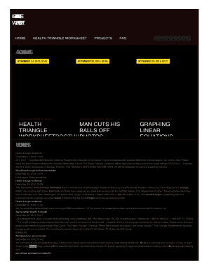 Fillable Online HEALTH TRIANGLE WORKSHEET Fax Email Print - pdfFiller